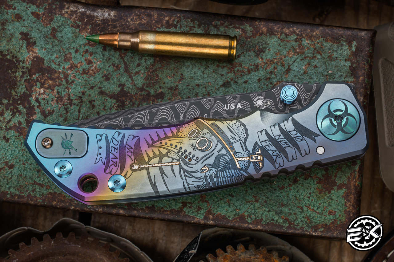Spartan Blades Custom SHF Harsey Folder "Plague Doctor" Rainbow ...