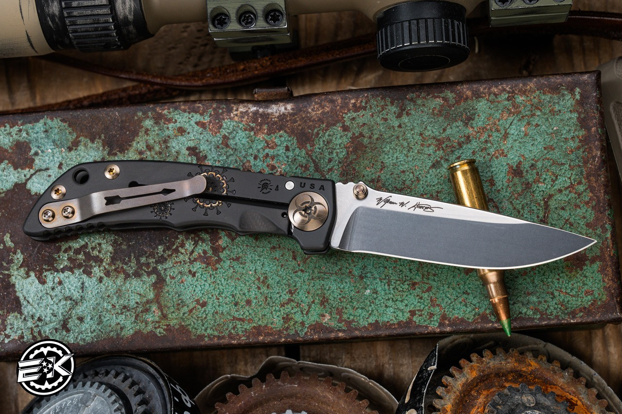 Spartan Blades Custom SHF Harsey Folder "Black Plague" PVD/Bronze ...