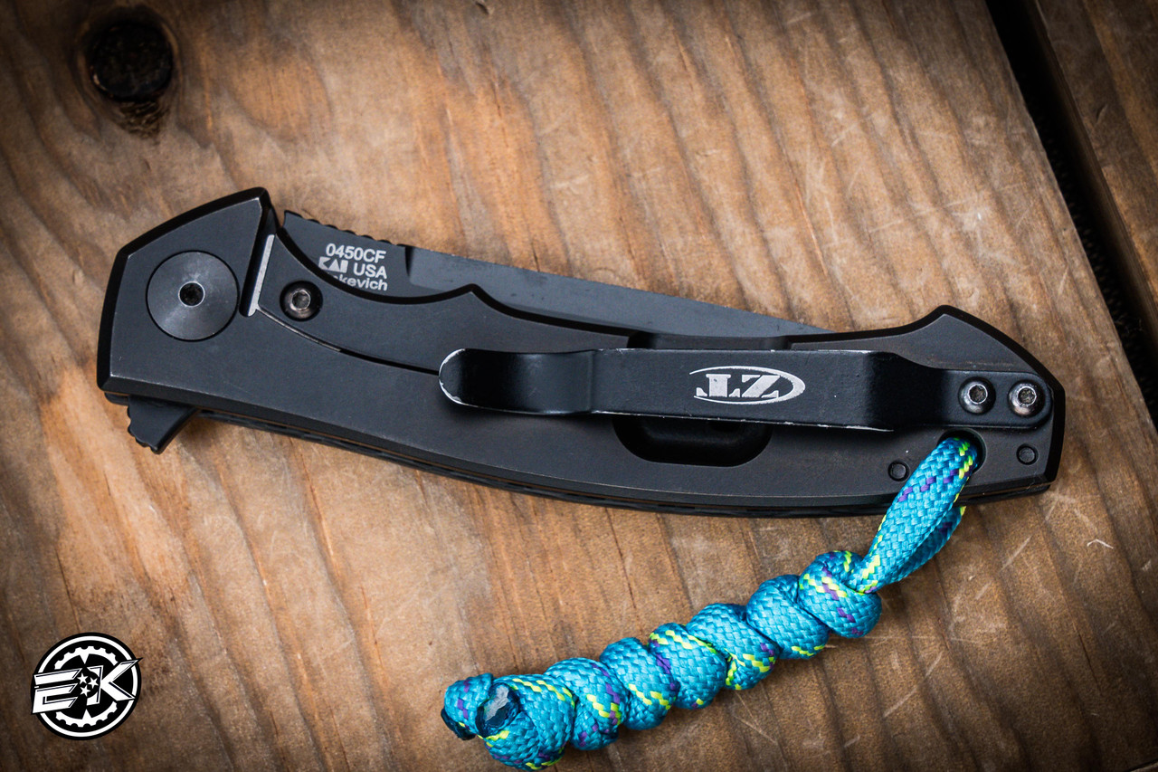 Preowned-Zero Tolerance Sinkevich 0450 Carbon Fiber Knife 3.25" Black ...