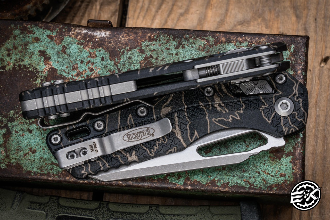 Microtech Standard Issue Msi Ram Lok Manual Folding Knife Tiger
