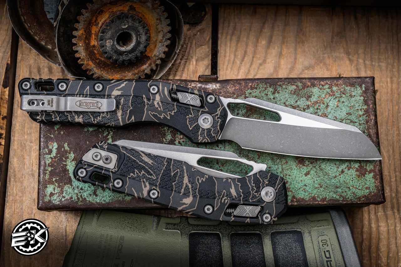 Microtech Standard Issue Msi Ram Lok Manual Folding Knife Tiger