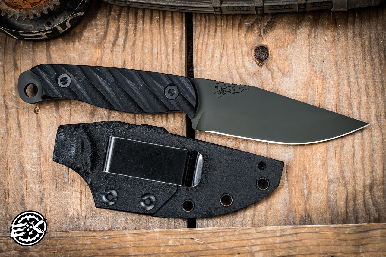 Preowned-Half Face Blades Crow Jr. Sprint Run Sculpted G-10 4.25" OD ...