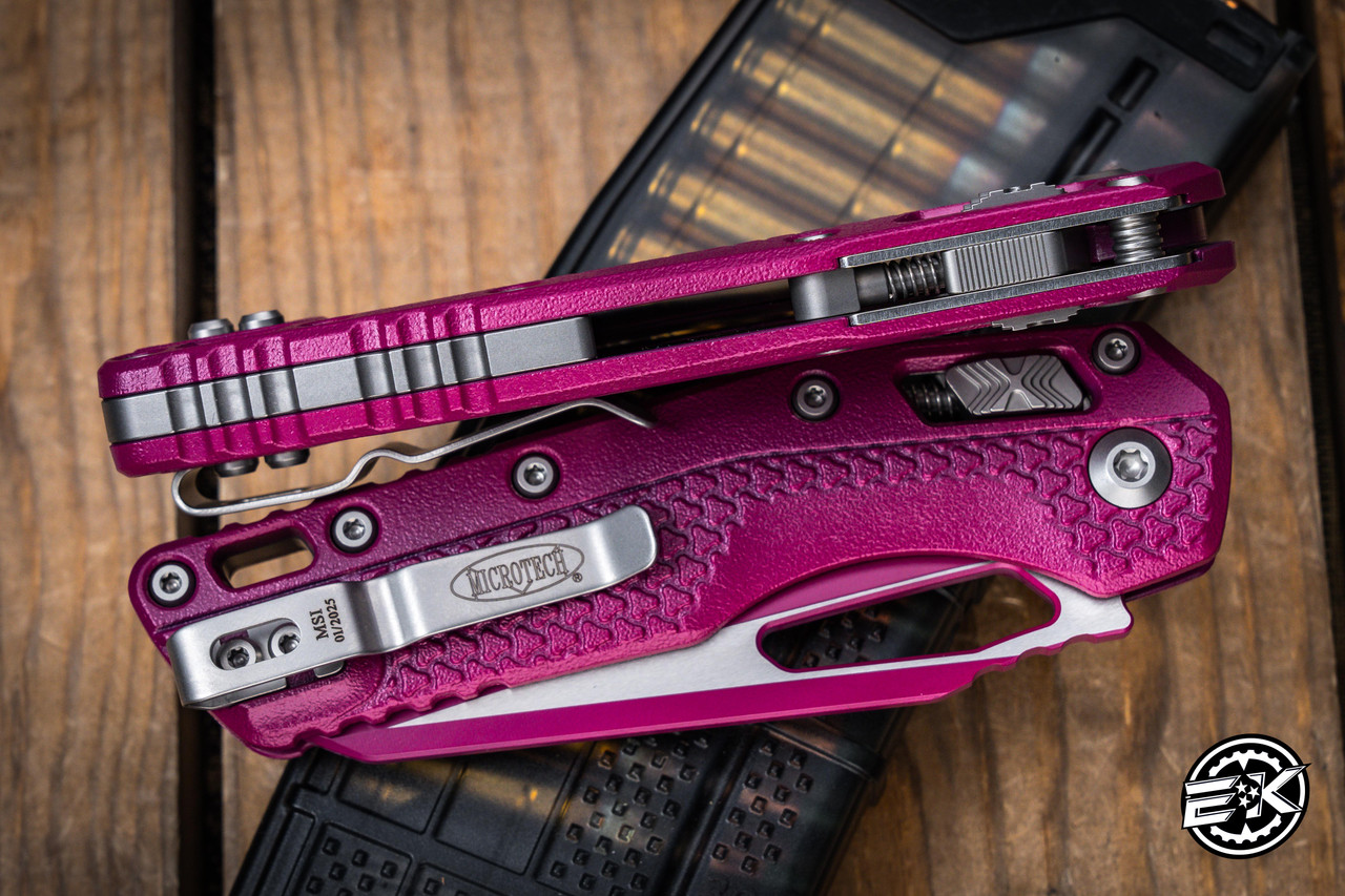 Microtech Standard Issue Msi Ram Lok Manual Folding Knife Sangria 3