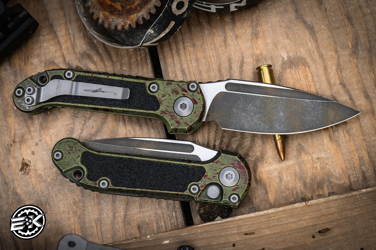 Microtech LUDT Gen III Automatic Folding Knife Outbreak Edition 3.4 ...