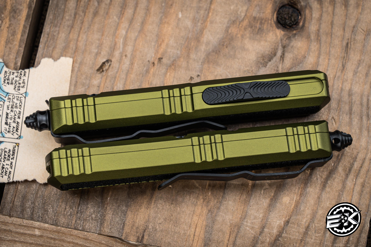 Microtech Daytona OTF Automatic Knife OD Green 3" Drop Point Black 124-1ODS