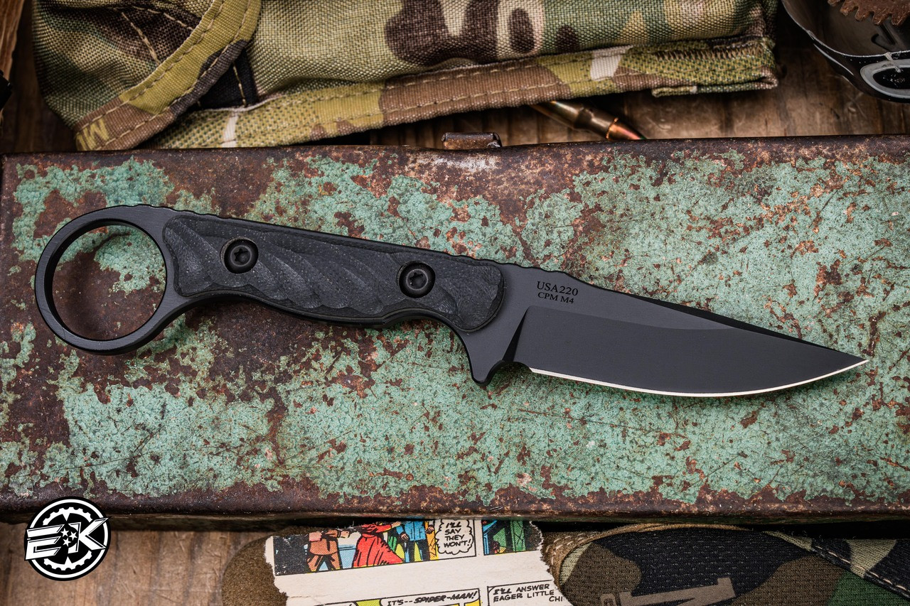 Toor Knives Jank Shank S Fixed Blade Knife Black G10 3" Socom Black ...