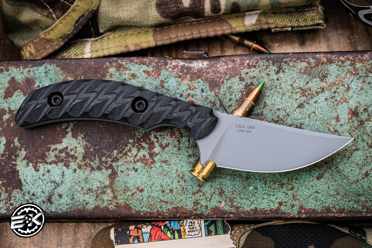 Toor Knives Shifter S Fixed Blade Knife Black G10 2.75" Phantom Grey KG ...