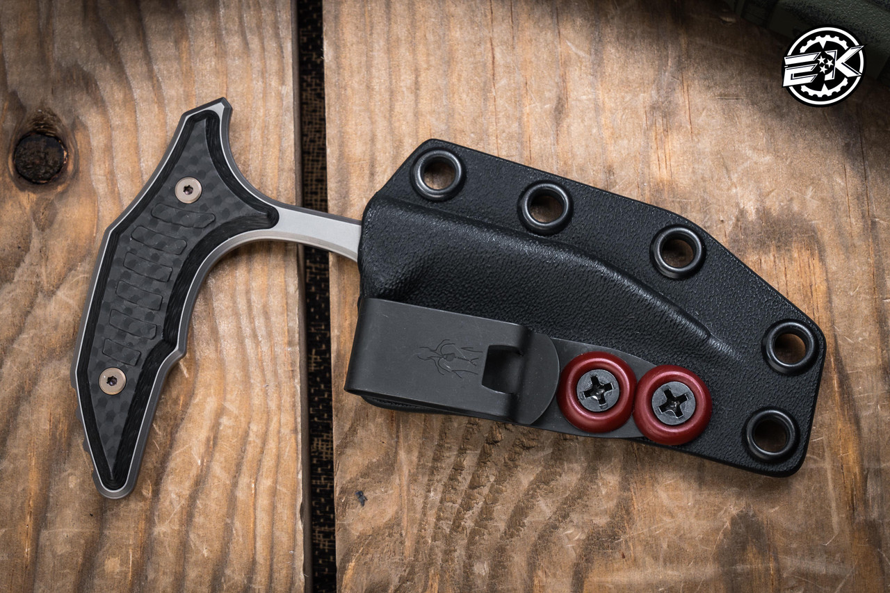 Customized Microtech/Bastinelli "Bee" Push Dagger Carbon Fiber Knife 2. ...