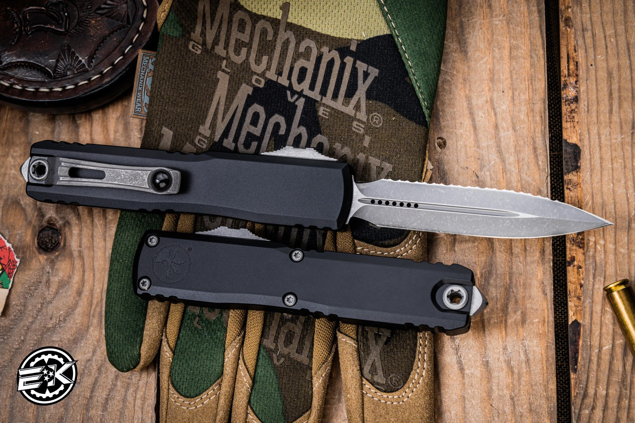Microtech Ultratech Gen III ZBP OTF Automatic Knife 3.5" M390 Dagger ...