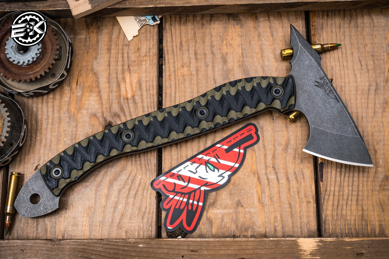 Preowned-Half Face Blades Bleeding Heart Hawk OD/Black 12"