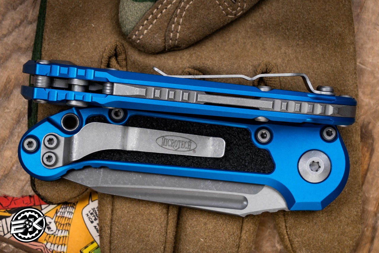 Microtech Ludt Gen Iii Automatic Folding Knife Blue 35 M390