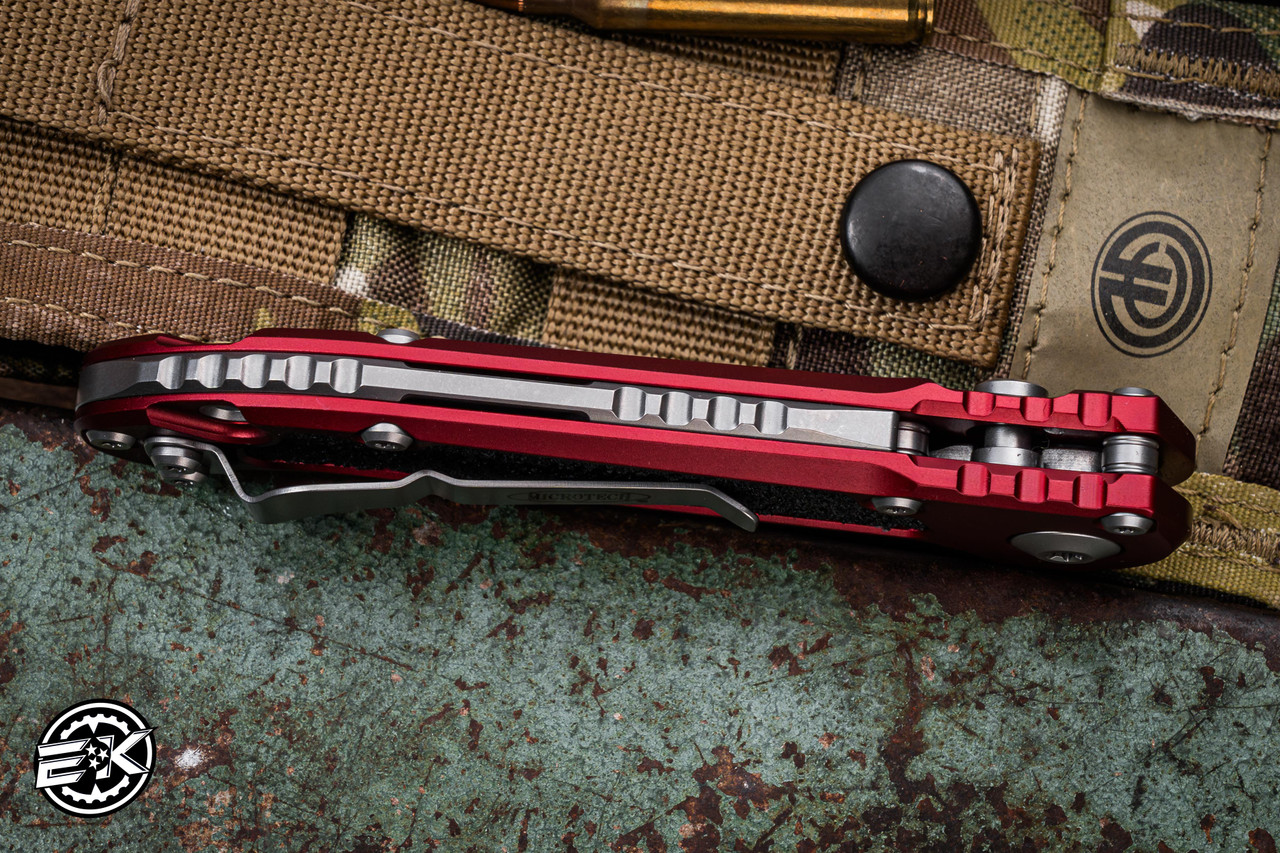 Microtech LUDT Gen III Automatic Folding Knife Merlot 3.4" M390 Drop ...