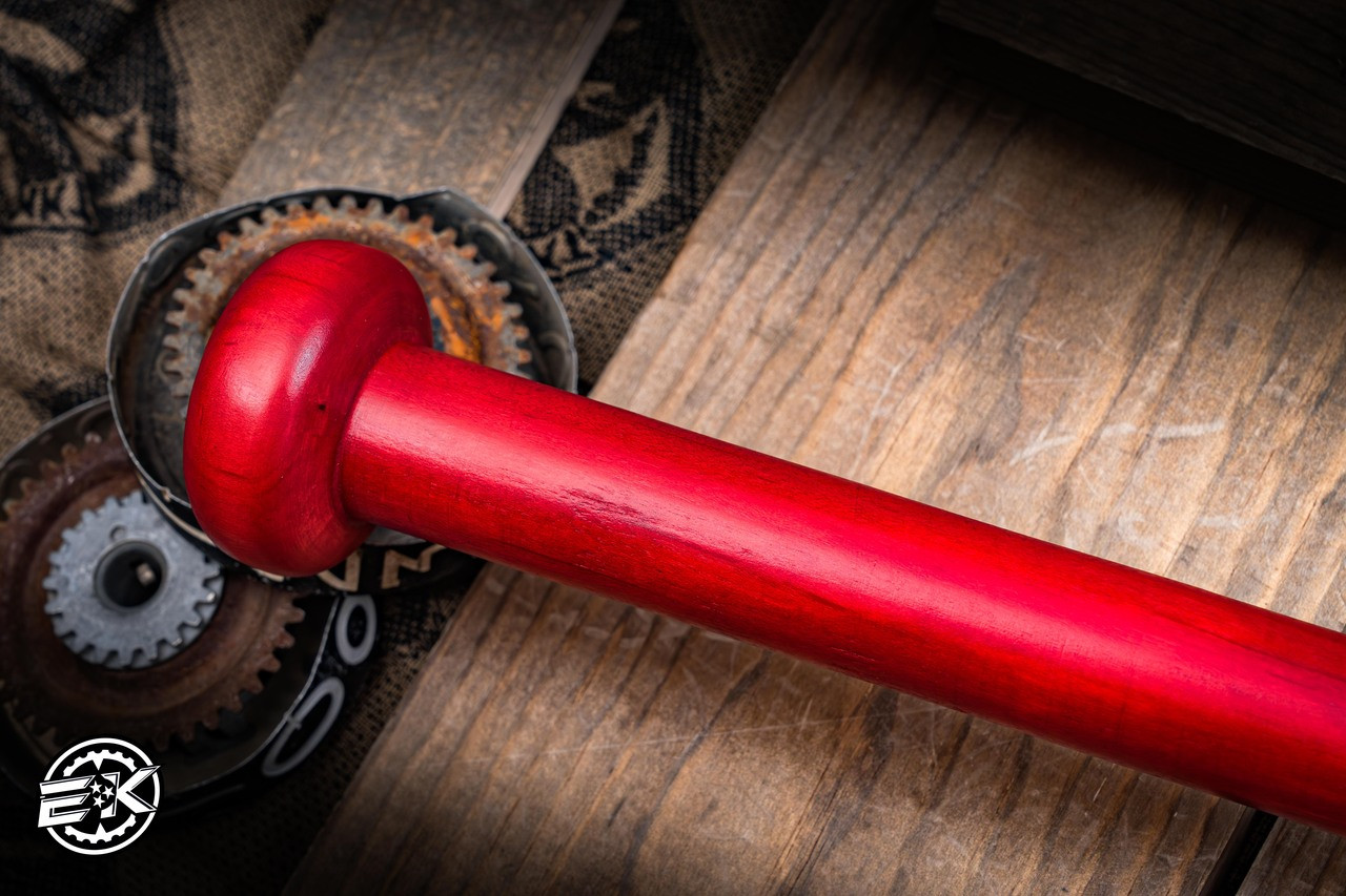 Blackside Customs Hard Maple Bat 24" Black and Red Finish