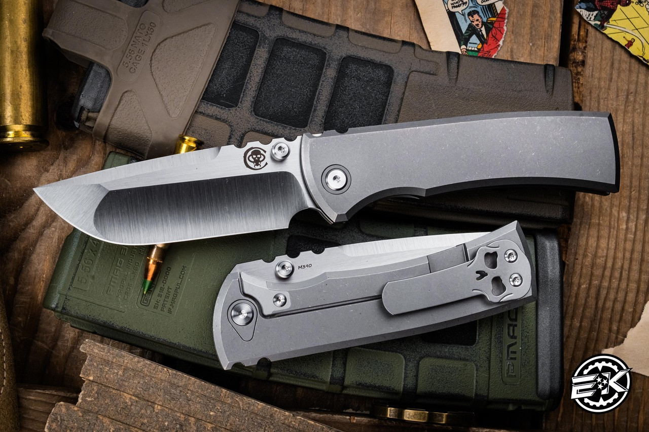 Chaves Knives Redencion 229 Integral Folding Knife Titanium 3.75" M390 ...