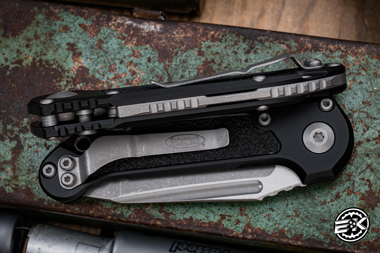 Microtech LUDT Automatic Folding Knife Aluminum 3.4" M390 Tanto ...