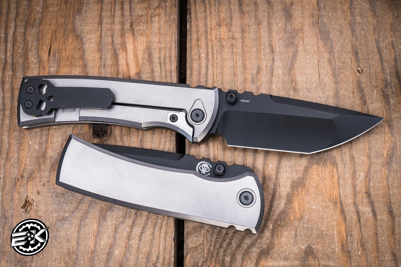 Chaves Knives Integral Redencion 229 Bright Stonewash Titanium ...