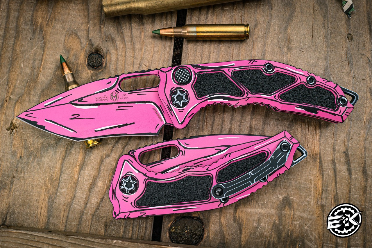 EKnives EKclusive-Heretic Knives Medusa Automatic Knife Pink Cel-Shade ...