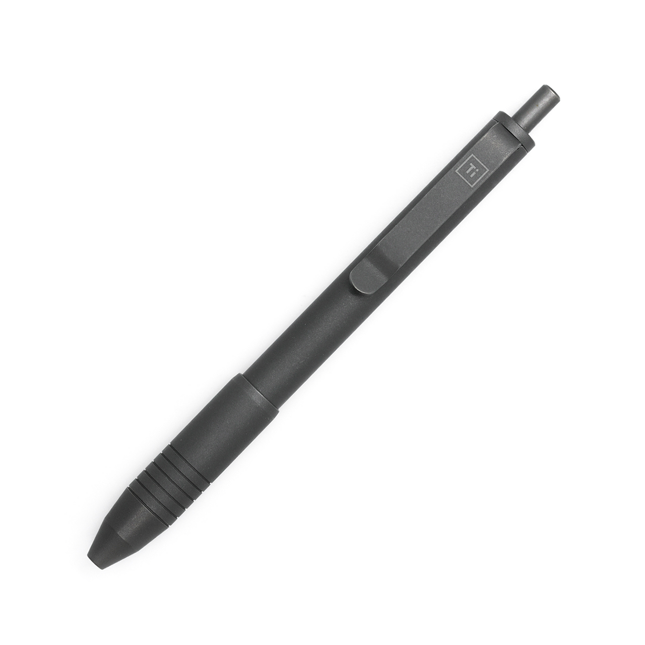 Big Idea Design EDC Click Pen Titanium 5" Stonewash