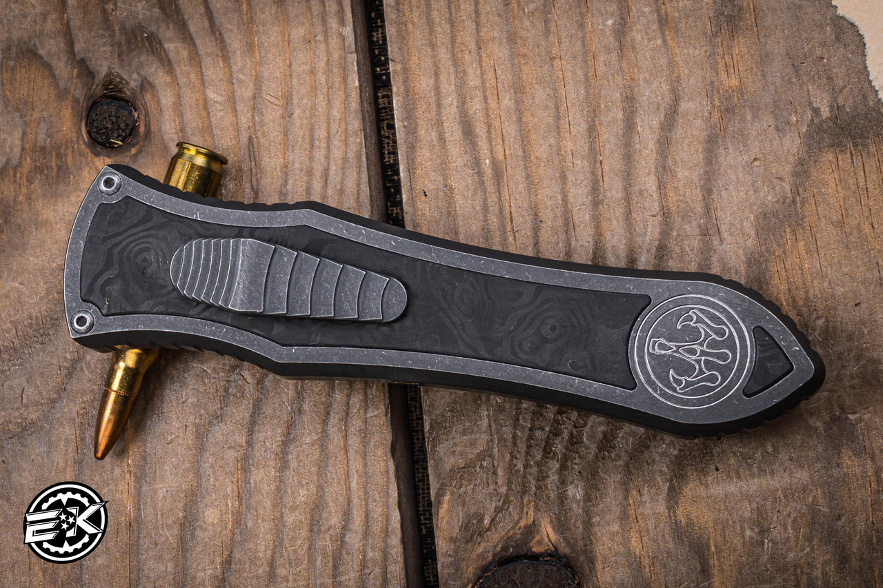 Hawk Knives Deadlock Model C Titanium/Black Dunes Carbon Fiber 3.5 ...