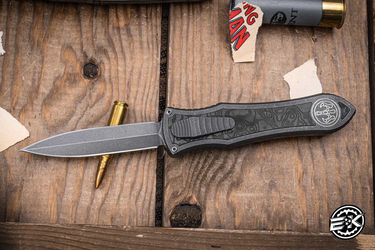 Hawk Knives Deadlock Model C Titanium/Black Dunes Carbon Fiber 3.5 ...