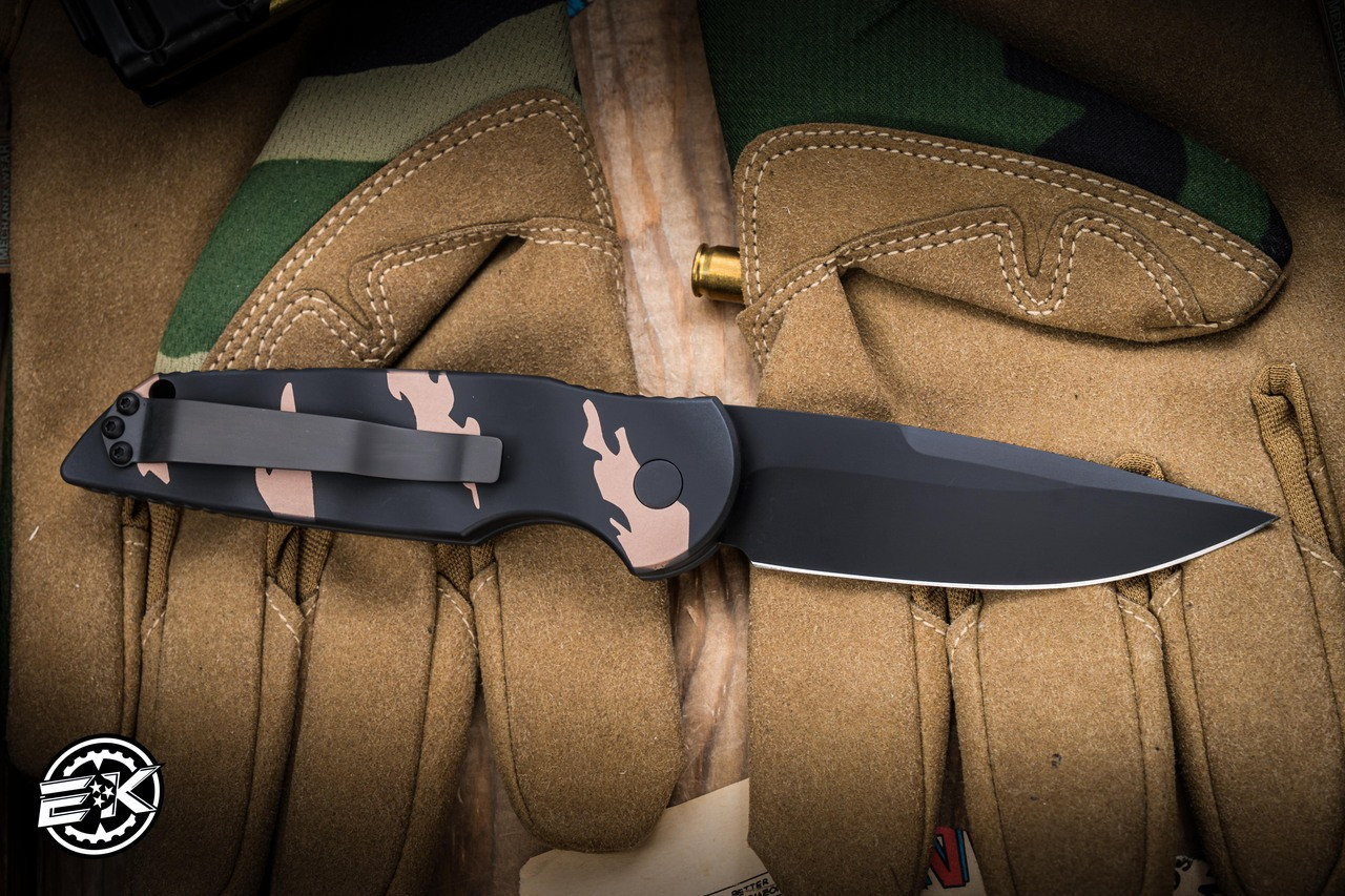 ProTech TR-3 Automatic Folding Knife Sandstorm Operator 3.5" 154CM DLC ...