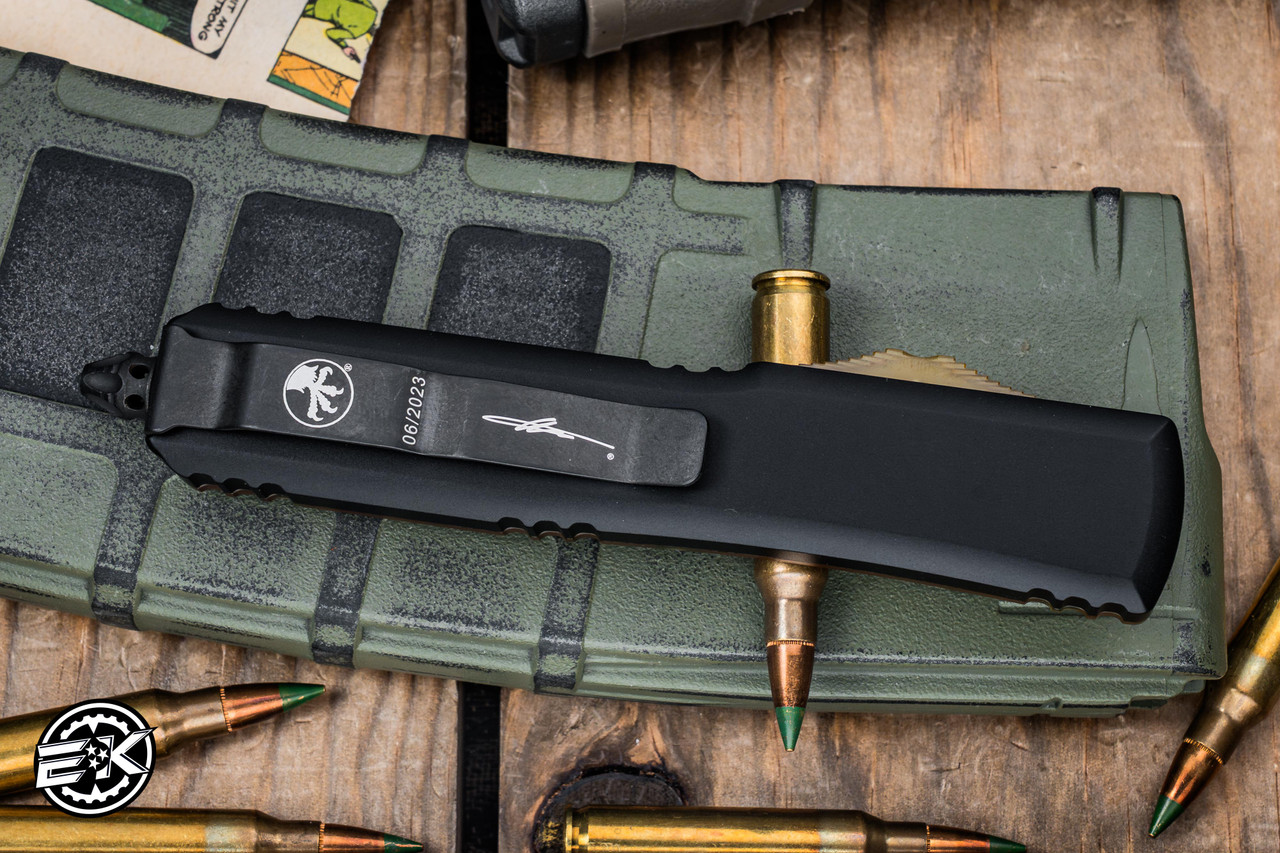 Preowned Microtech Ultratech Ultem Otf Knife 34 Magnacut Dlc Drop