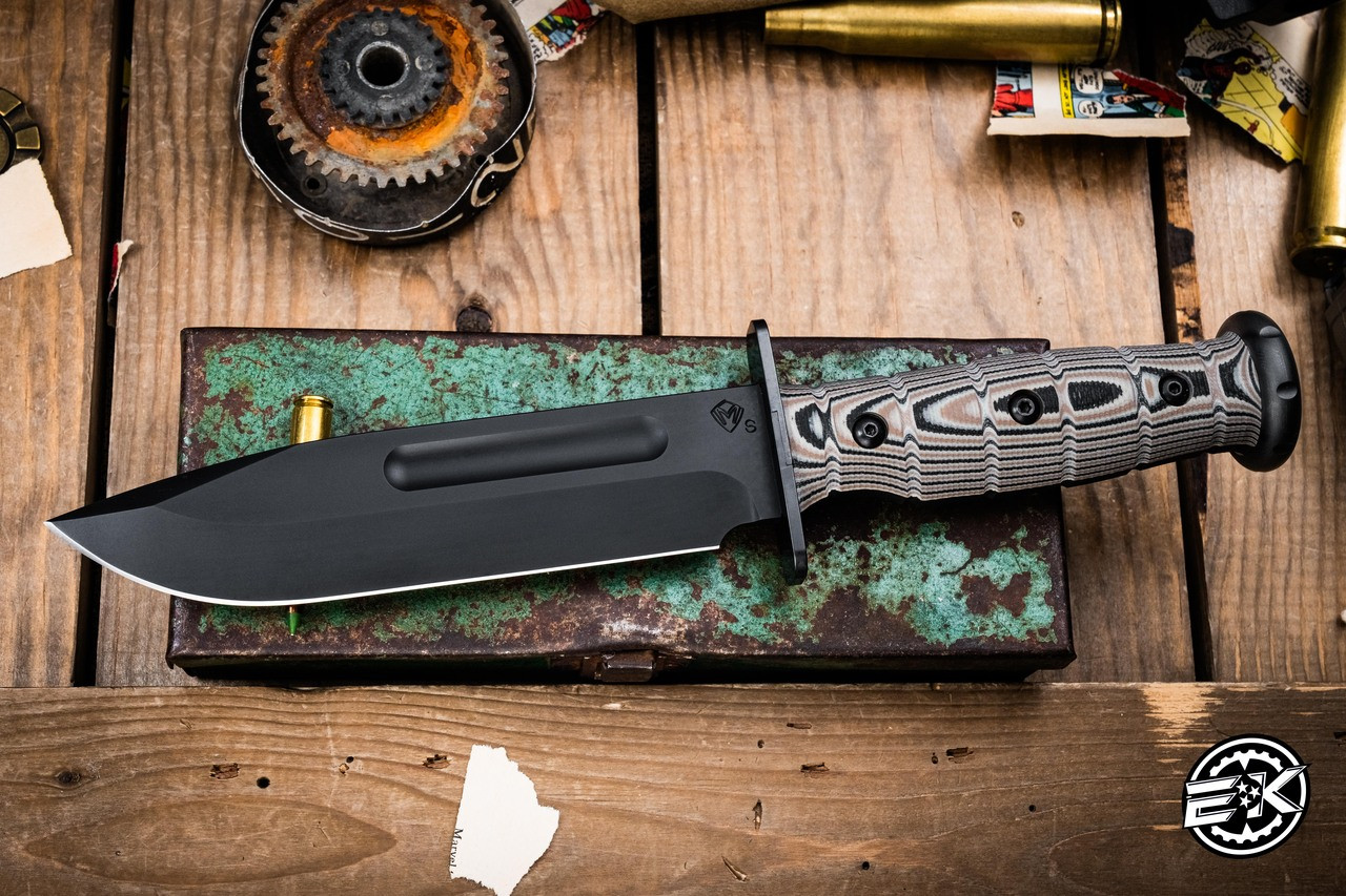 Medford USMC Fighter Fixed Blade Knife Multi-Layered G10 6.5" S35VN DLC ...