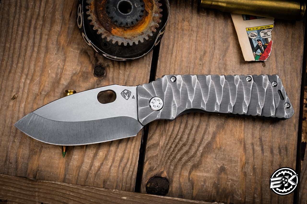 Medford TFF-1 Tactical Fighting Folder Knife Silver "Predator" Sculpted ...