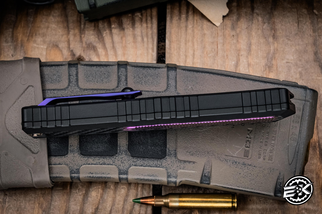 Microtech/Marfione Custom Atreus ZBP OTF Automatic Purple Haze Titanium ...