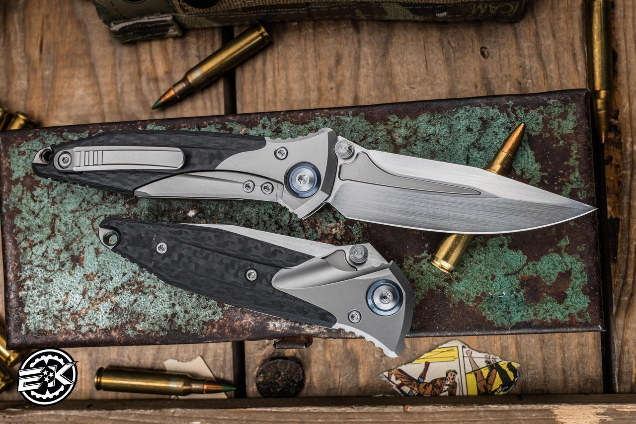 Microtech Socom Bravo Mini Folding Knife Carbon Fiber 3.4" M390 Spear ...