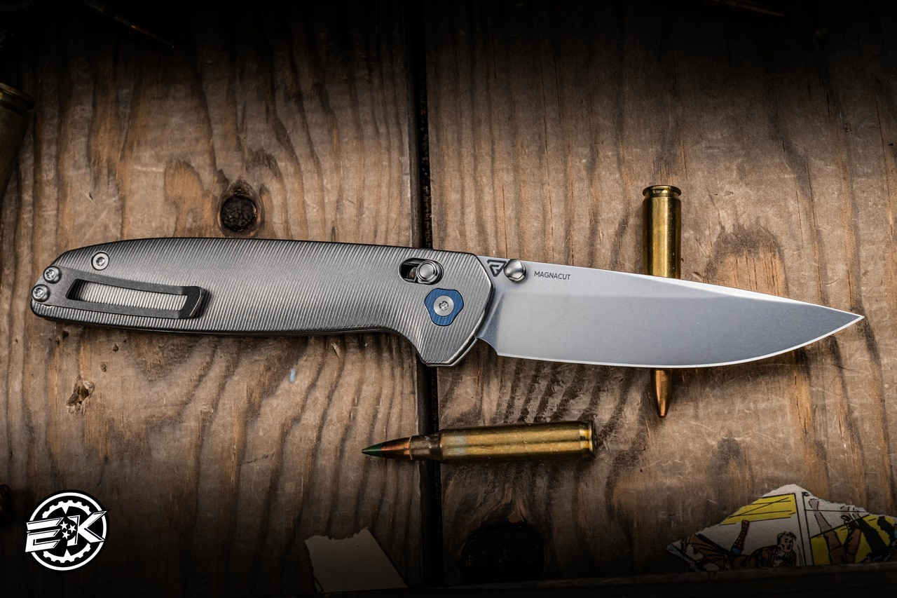 Preowned-Tactile Knife Co."Maverick" Crossbar Lock Titanium Folder 3.5 ...
