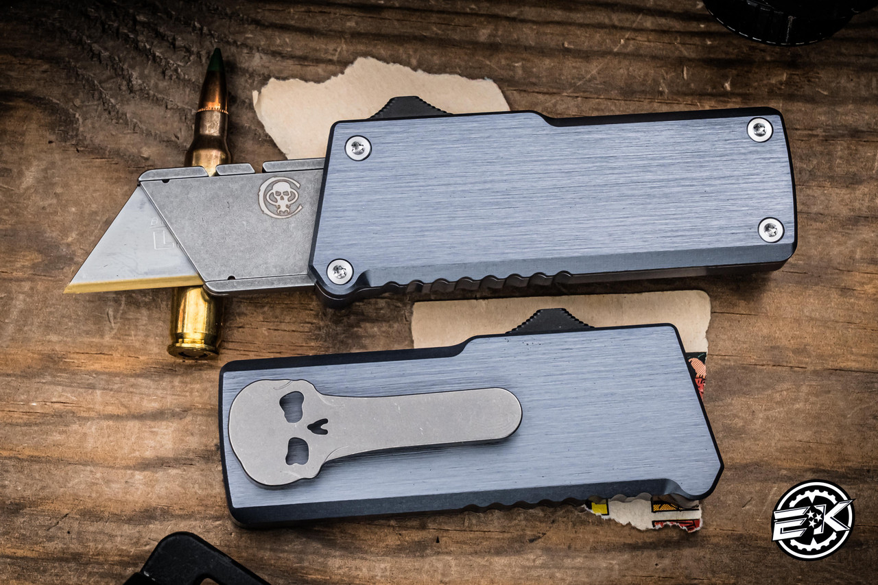 Chaves Handy Utility Blade-CHUB OTF Automatic Gray Hefted Aluminum 1 ...