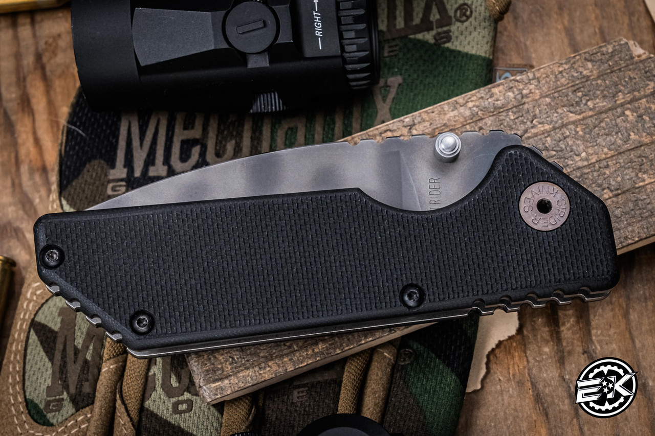 Preowned-Strider Knives GB 4" S30V Tiger Stripe Drop Point