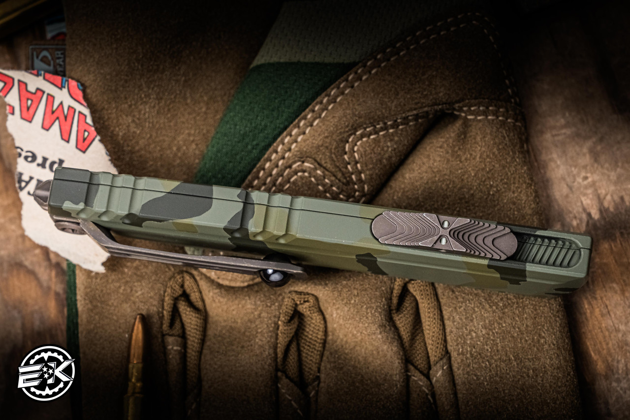 Microtech Luminary ZBP Zero Blade OTF Automatic Knife Olive Camo 3.5 ...