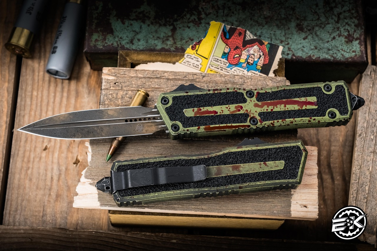 Microtech Scarab II Gen III OTF Automatic Knife Outbreak Aluminum 4 ...