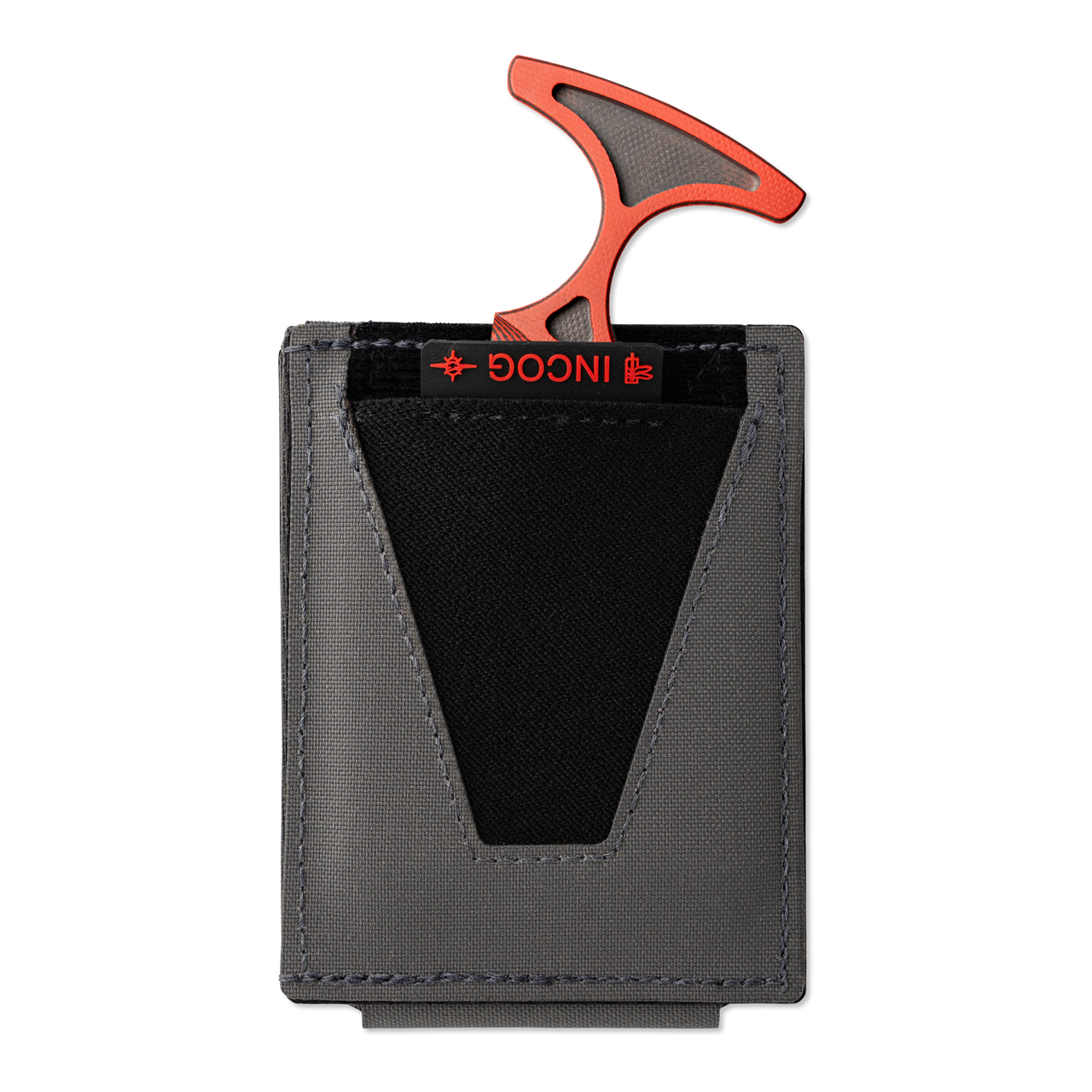 Toor Knives Snake Doctor Orange G10 Push Dagger 1.6" Grey Incog Wallet