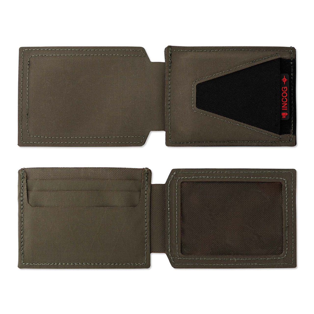 Toor Knives Snake Doctor G10 Push Dagger 1.6" Ranger Green Incog Wallet