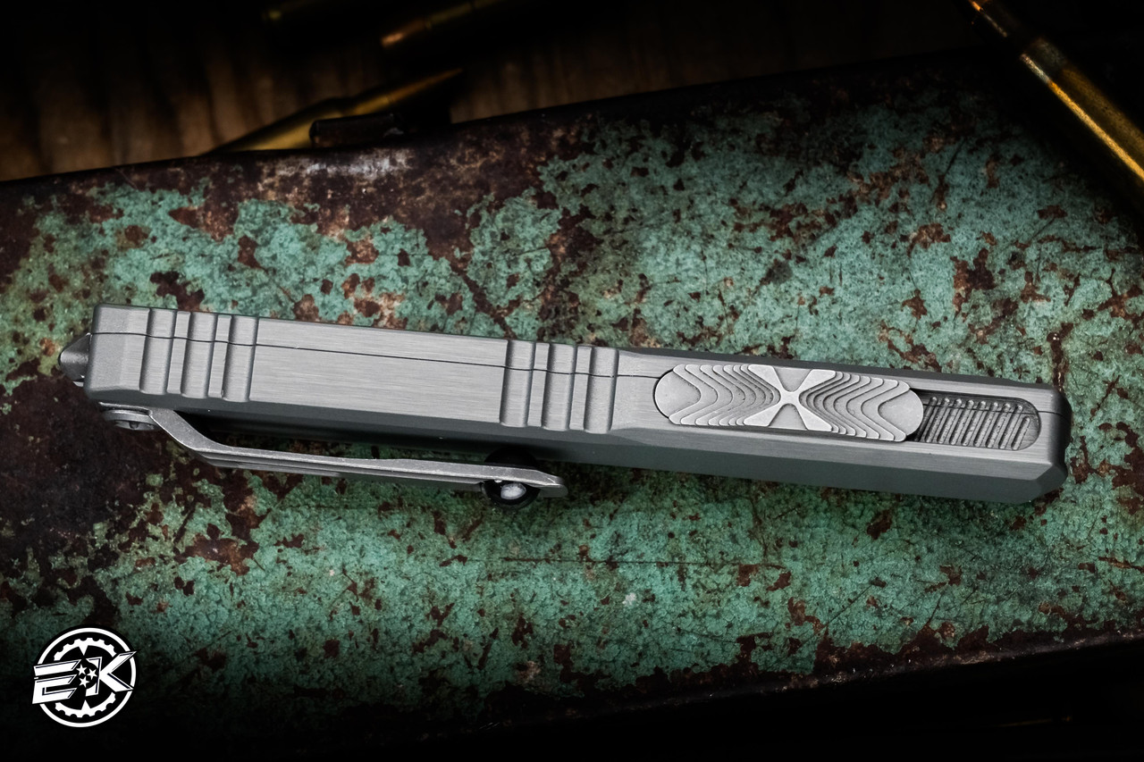 Preowned-Microtech Ultratech Gen III ZBP OTF Automatic Knife Natural ...