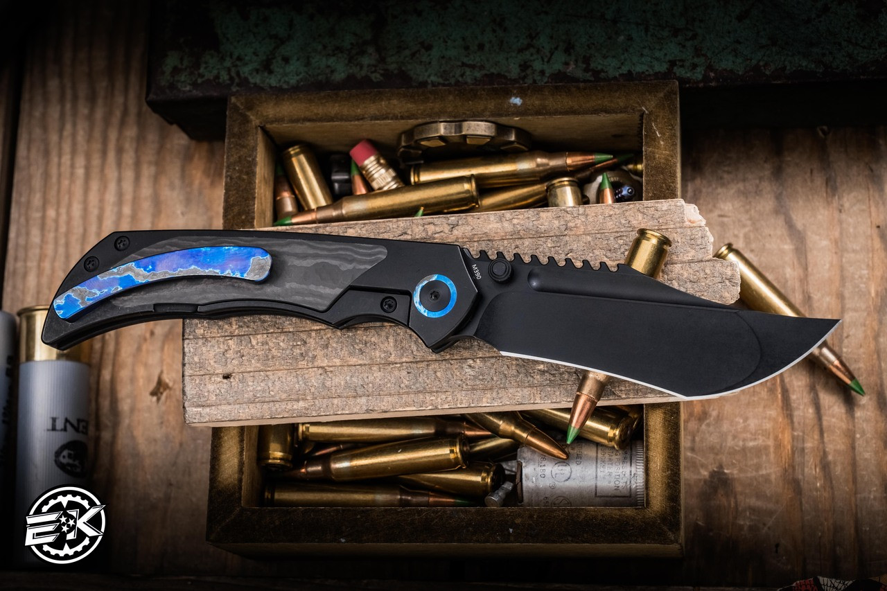 Prewoend Merriken Knives Ultimatum Black Camo Fat Carbon Zircuti ...
