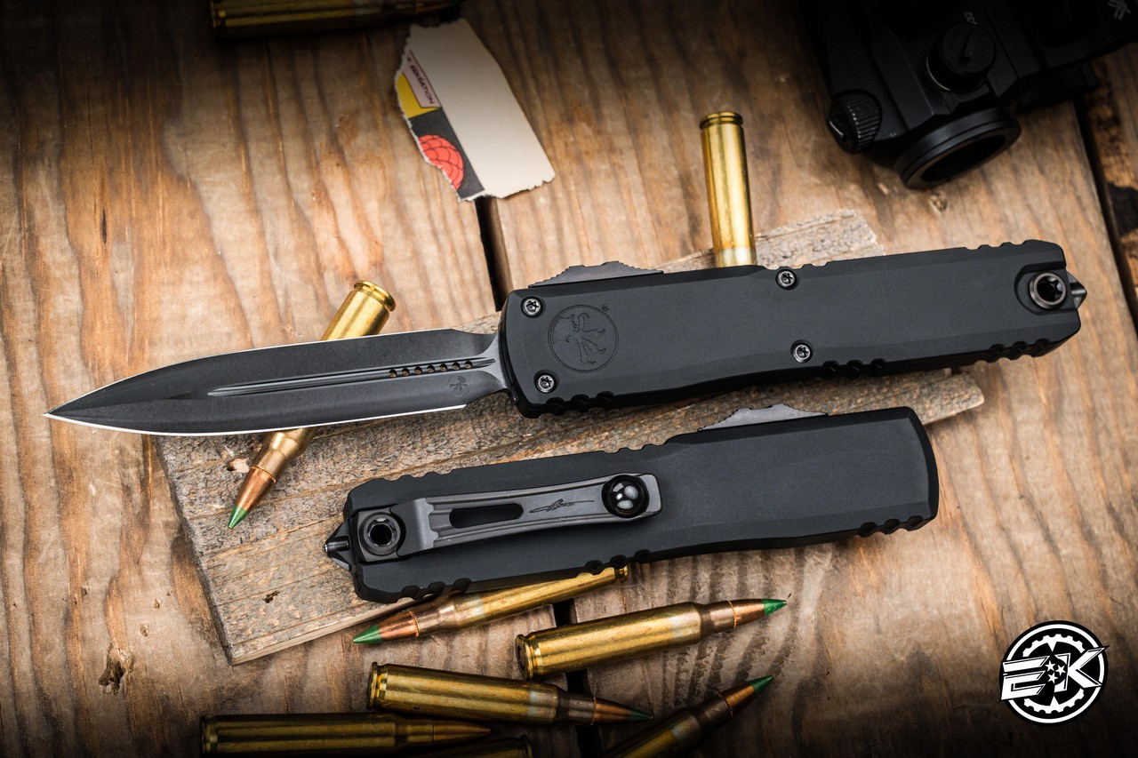 Microtech Ultratech ZBP Gen III OTF Automatic Knife DLC Shadow 3.5 ...
