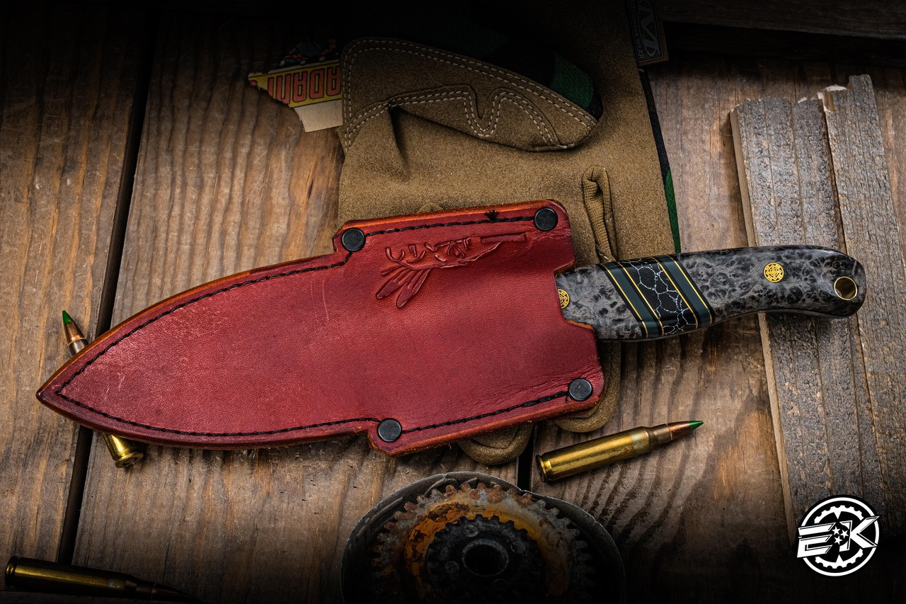 Half Face Blades Crow Scout Fixed Blade Knife Buckeye Black G10 5 ...