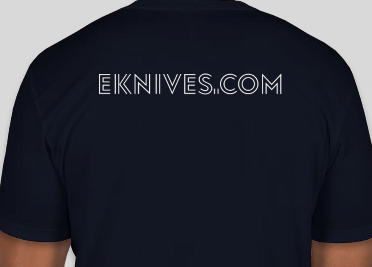 EKnives Since 2013-Next Level Sueded SS Navy T-Shirt