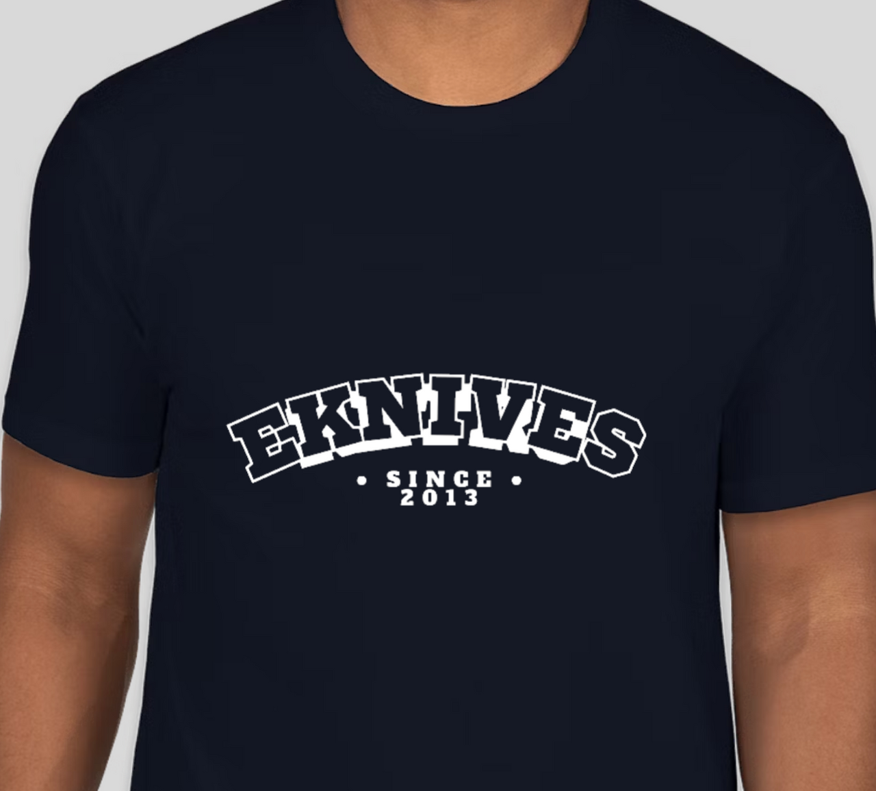 EKnives Since 2013-Next Level Sueded SS Navy T-Shirt