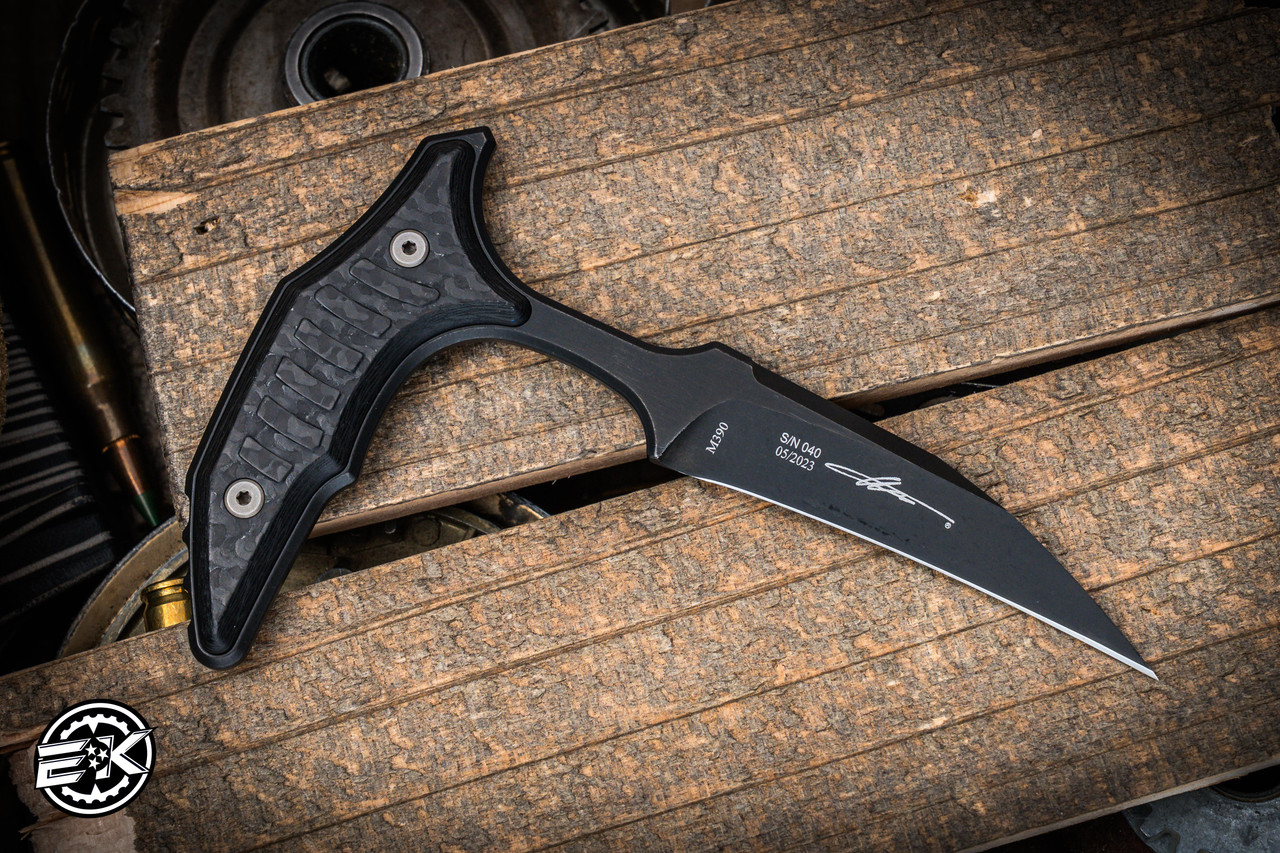 Preowned-Microtech Bastinelli "Bee" Push Dagger Knife Carbon Fiber 2.5 ...