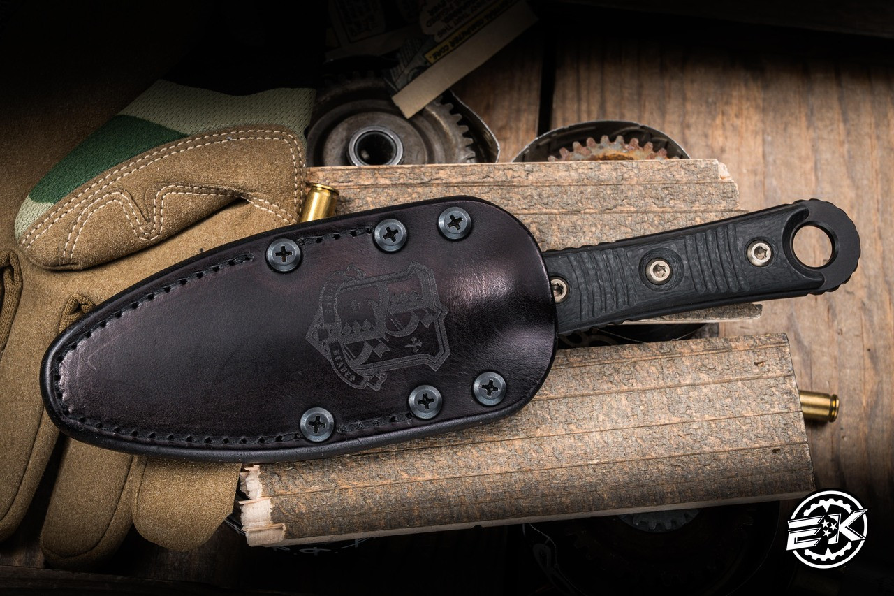 Preowned-Microtech SBD Fixed Blade Knife Carbon Fiber 4.3" DLC Dagger ...