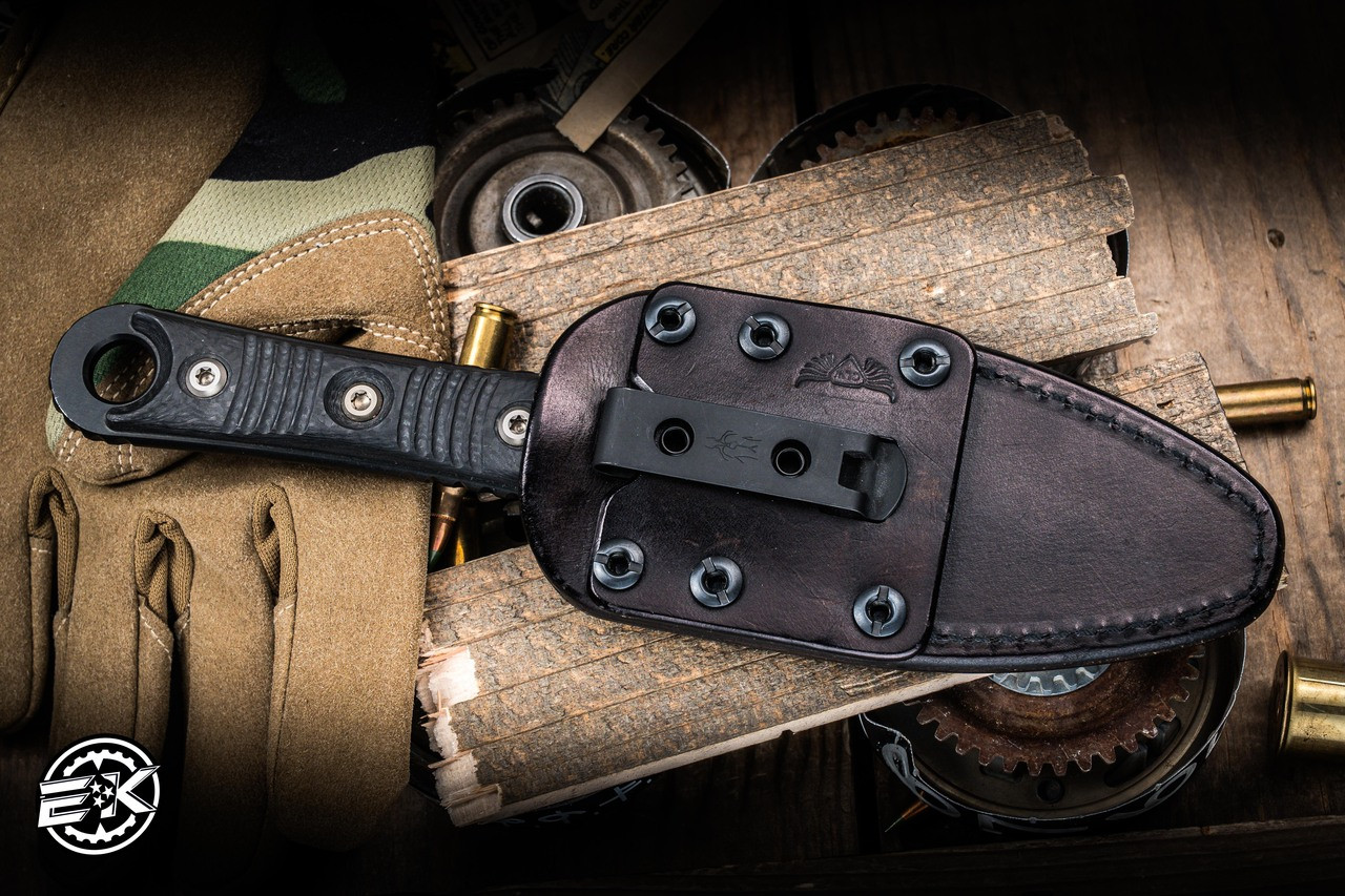 Preowned-Microtech SBD Fixed Blade Knife Carbon Fiber 4.3" DLC Dagger ...