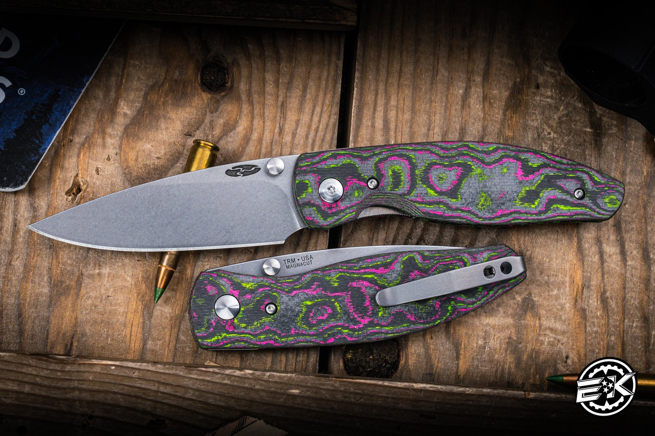 Three Rivers Manufacturing TRM ATOM Folding Knife Watermelon Sugar ...