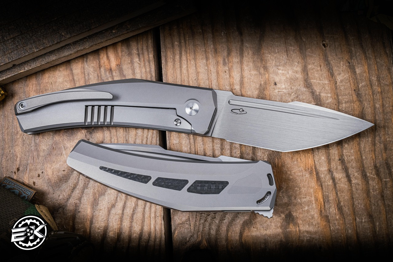 Tashi Bharucha Large Krypton Kickstop Flipper Titanium Carbon Fiber 3.6 ...