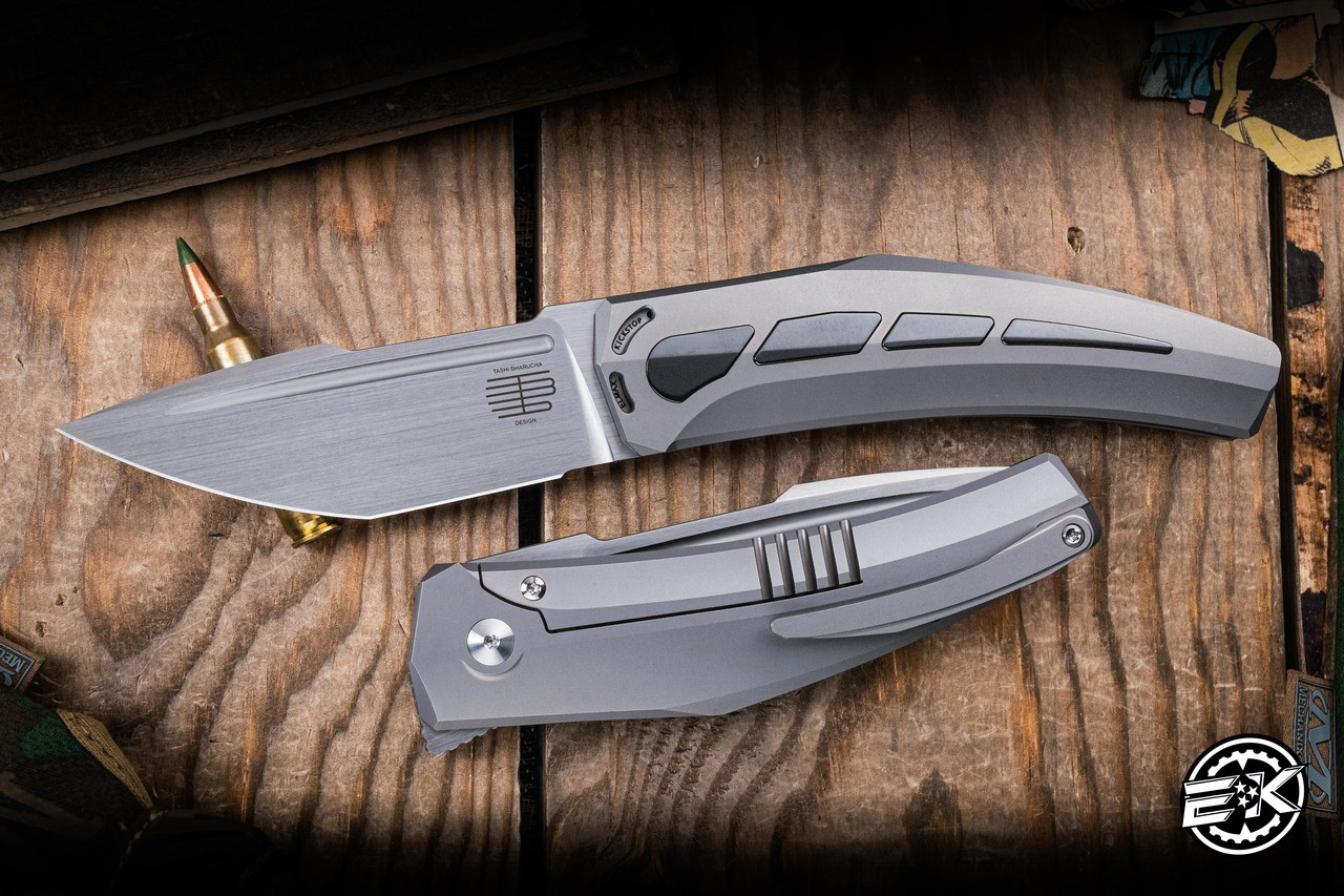 Tashi Bharucha Large Krypton Kickstop Flipper Titanium Zirconium Inlay ...