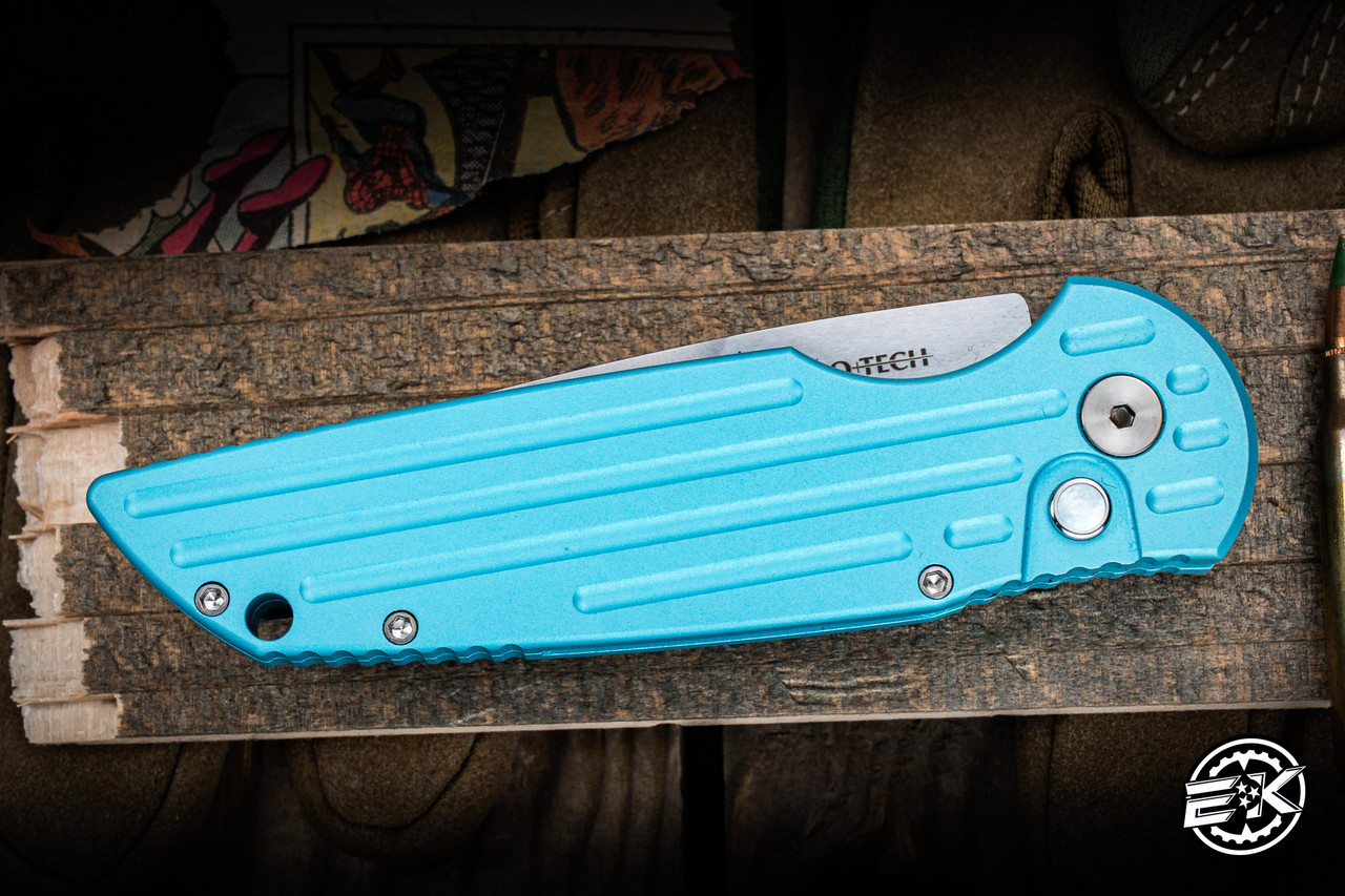 Preowned-ProTech TR-3 Automatic Folding Knife Limited Tiffany Blue ...